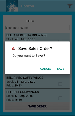 Mobile Order taking app for distributors, Saves time and effort